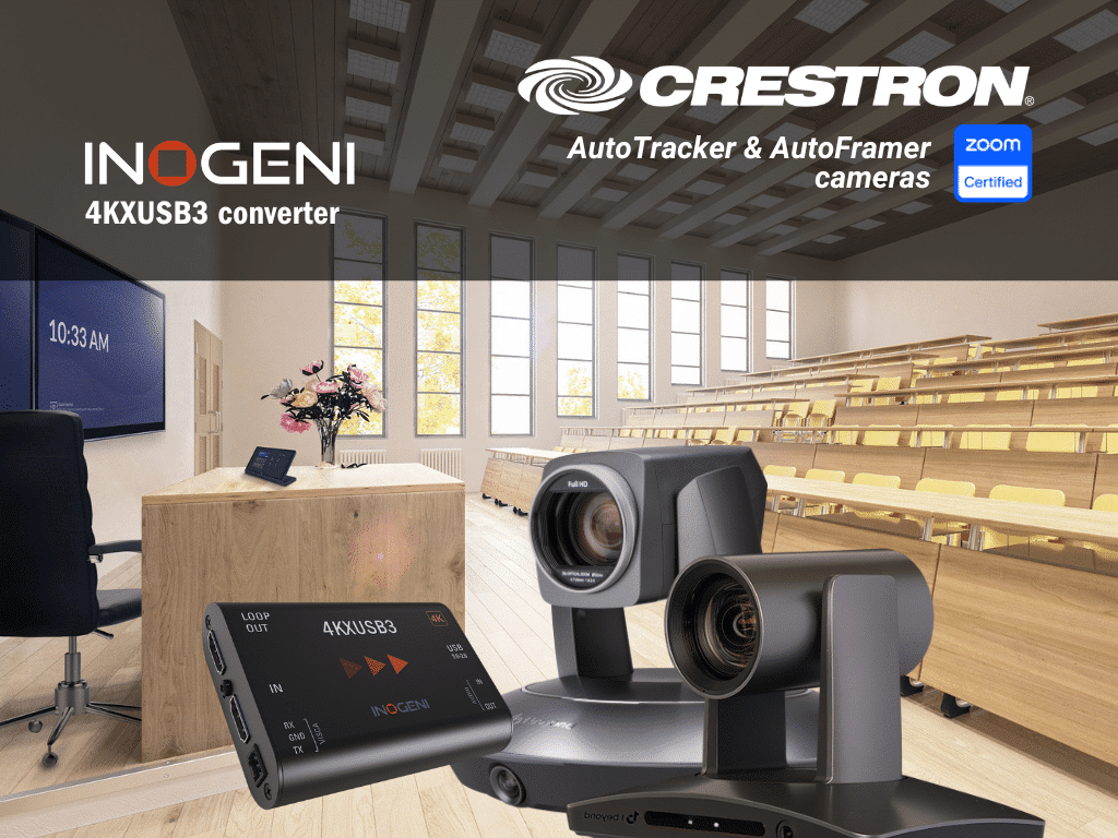 CRESTRON cameras certified for Zoom Rooms software with INOGENI's ...