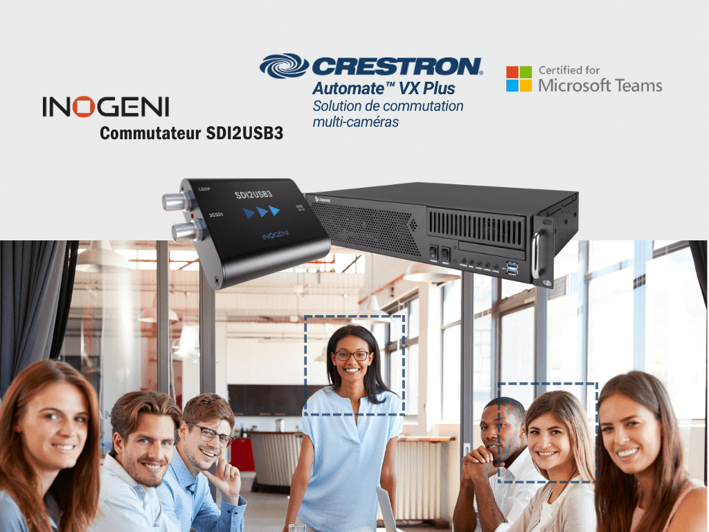 Automate VX Plus de Crestron certifié Microsoft Teams Rooms | SID2USB3 ...