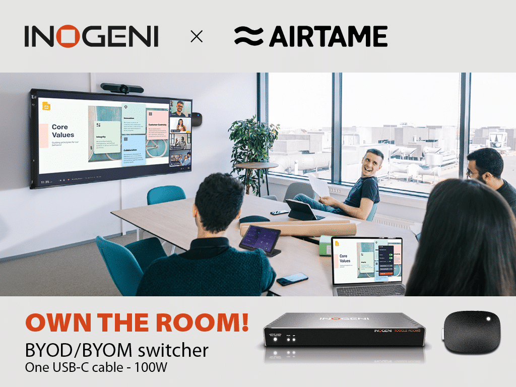 Elevate your hybrid meetings with Airtame & INOGENI