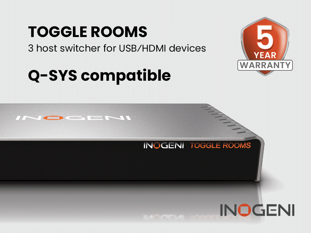 TOGGLE, TOGGLE ROOMS & Q-SYS compatibility |INOGENI