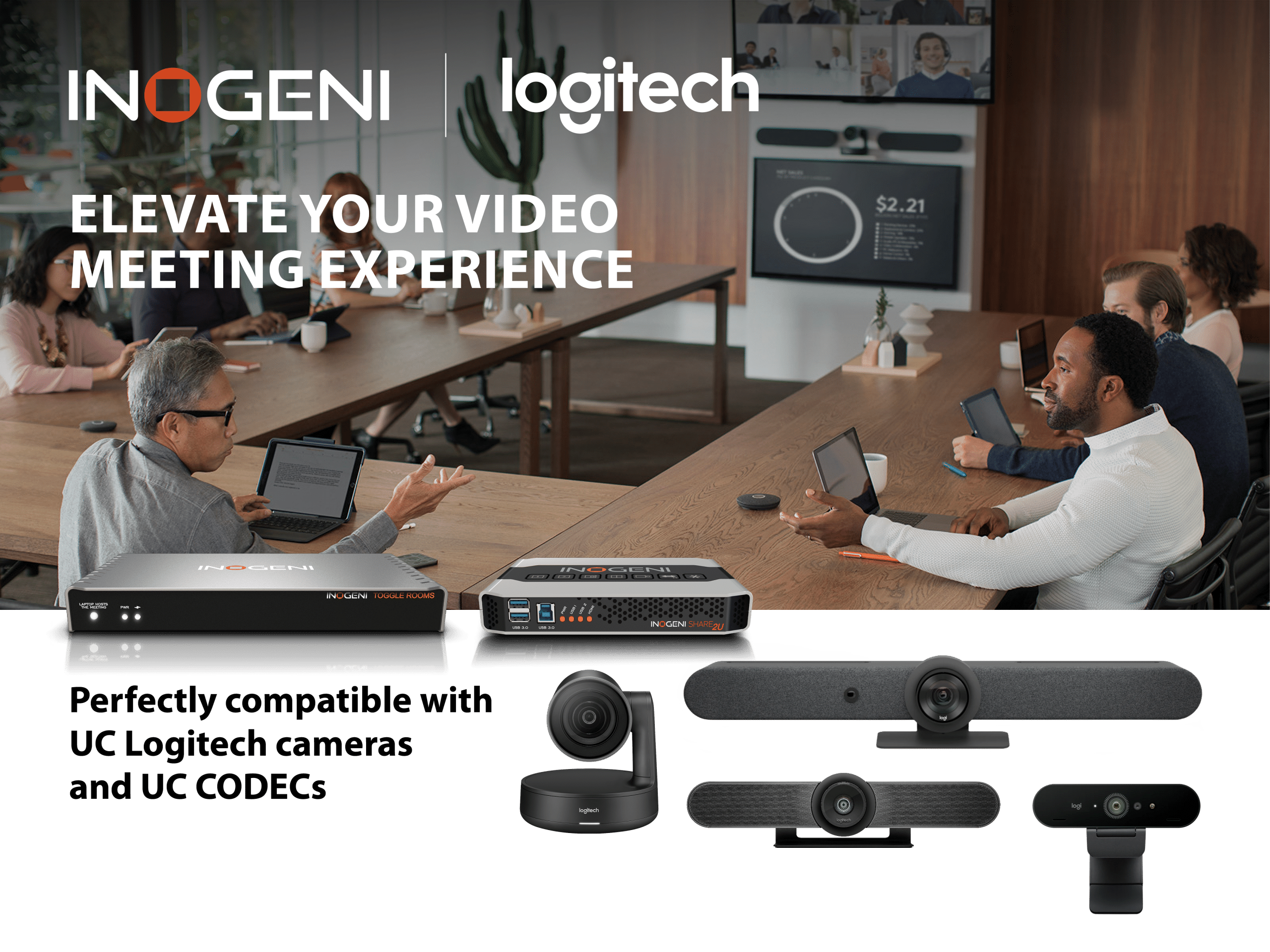Enhanced unified communication and collaboration with Logitech and INOGENI | Inogeni