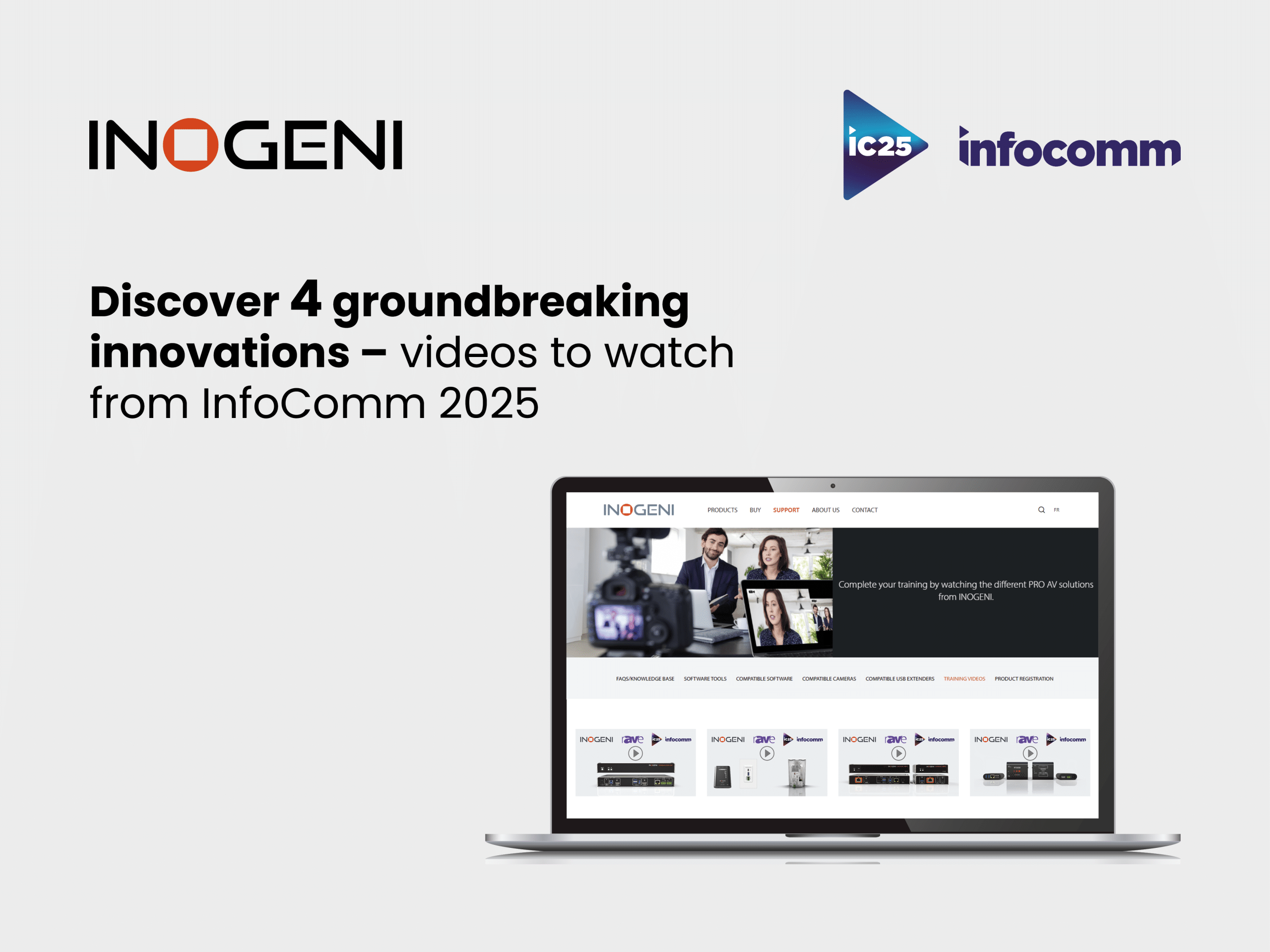 Discover 4 groundbreaking innovations – videos to watch from InfoComm 2025 | Inogeni